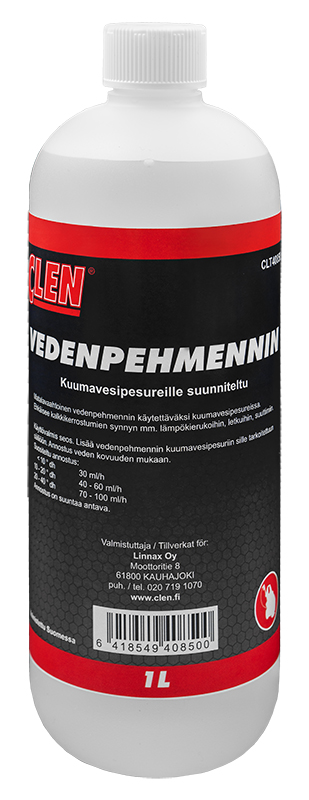 CLEN VEDENPEHMENNIN KUUMAVESIPESURIIN 1L - Clen verkkokauppa