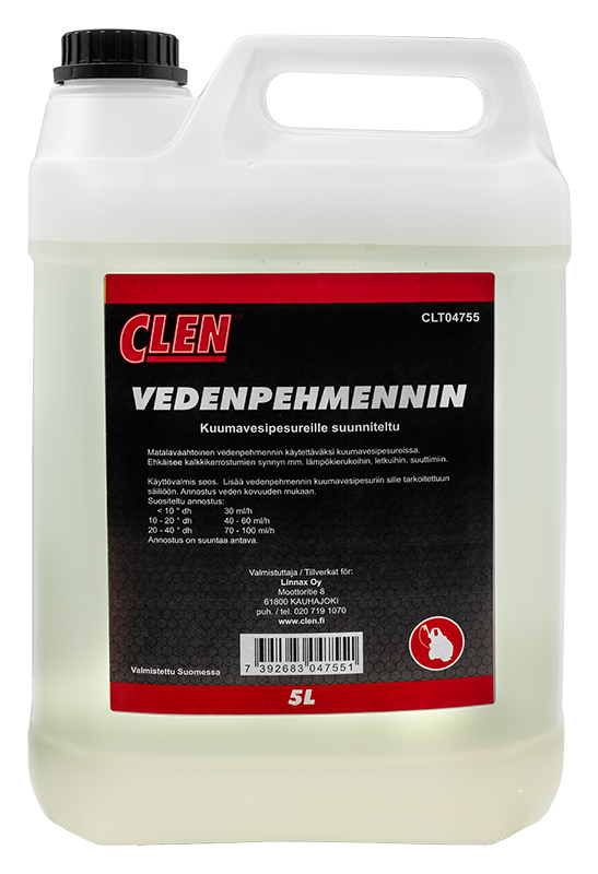 CLEN VEDENPEHMENNIN KUUMAVESIPESURIIN 5 L - Clen verkkokauppa